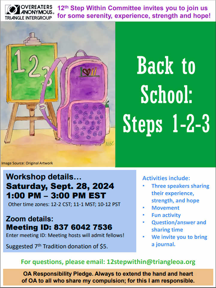 Back to School: Steps 1, 2, 3 - SOAR8